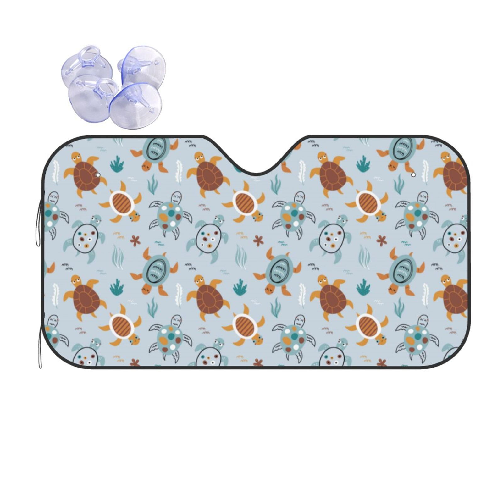 Tebeau Sea Turtle Print Foldable Car Windshield Sun Shades Universal ...