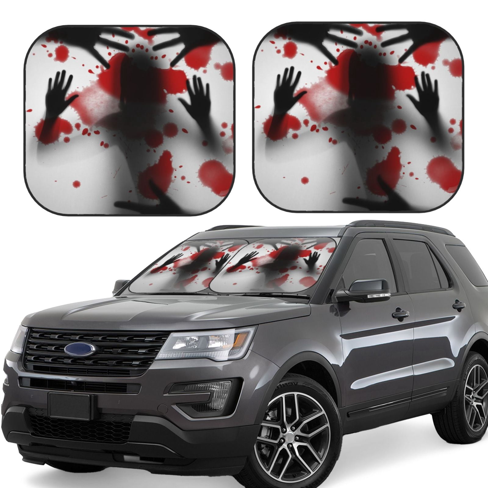 Tebeau Shadows Behind Print Foldable Car Windshield Sun Shades ...