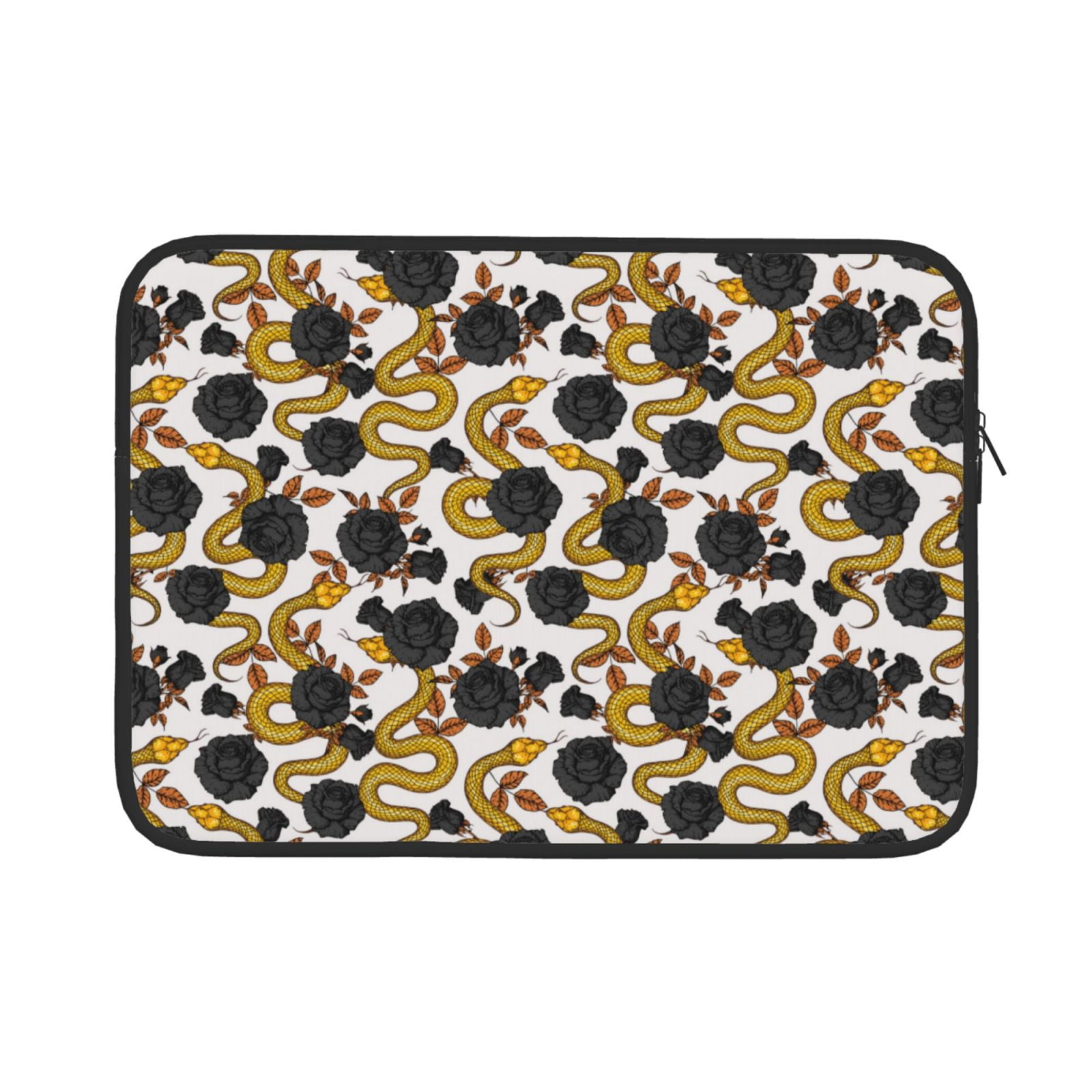 Tebeau Snake And Rose Print Laptop Case,Laptop Bag Laptop Sleeve Water ...