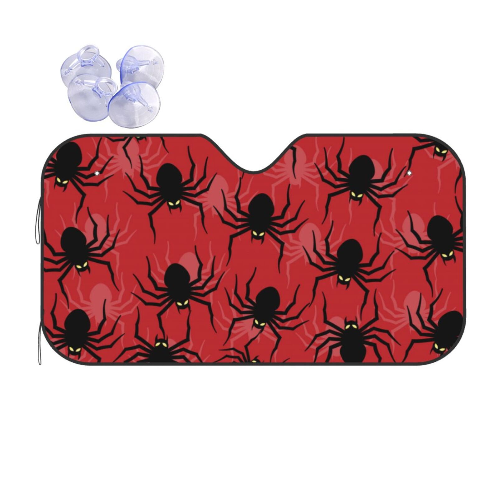 Tebeau Spider Print Foldable Car Windshield Sun Shades Universal Fit ...