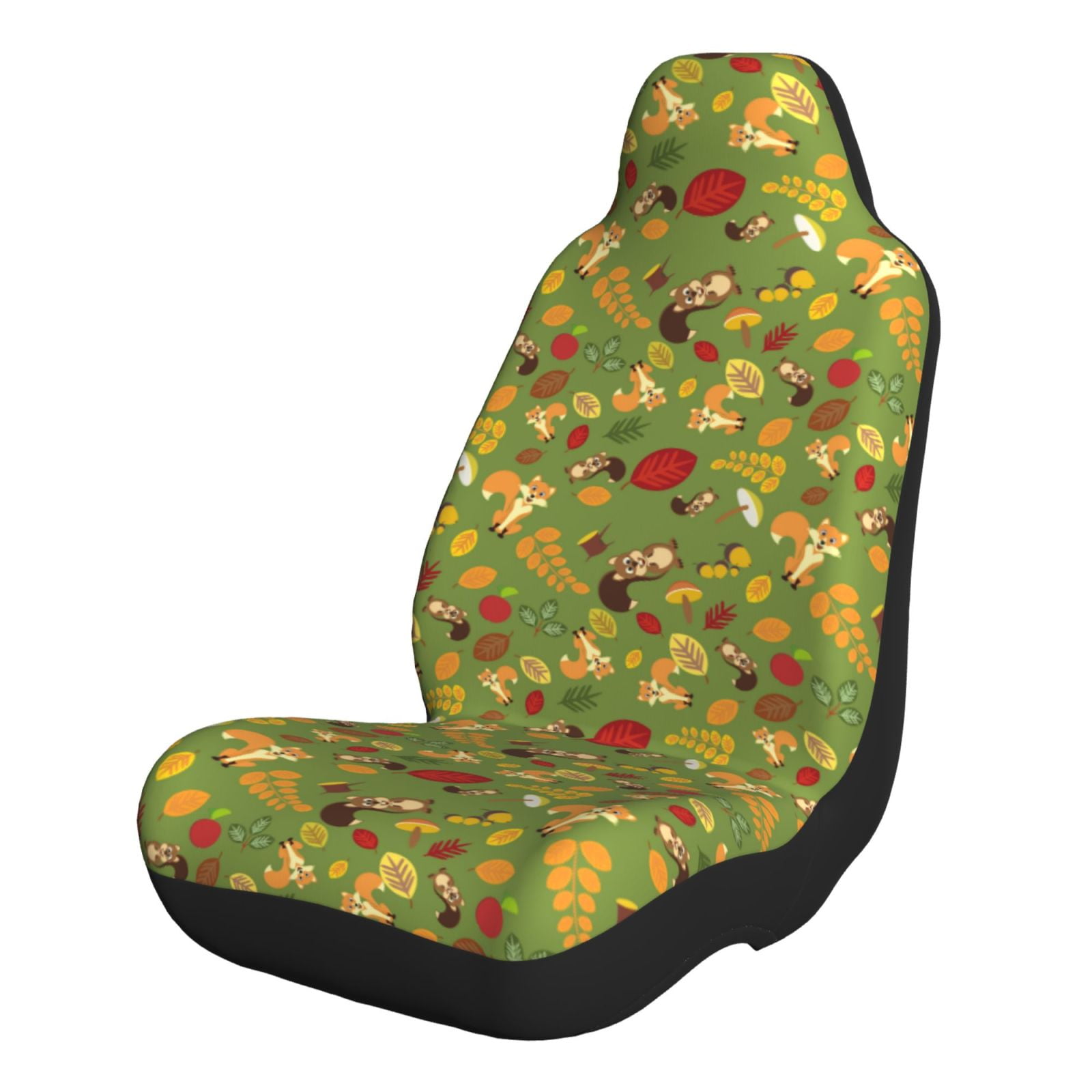 Tebeau Squirrel And Fox In The Forest Print Car Seat Cushions, Seat ...