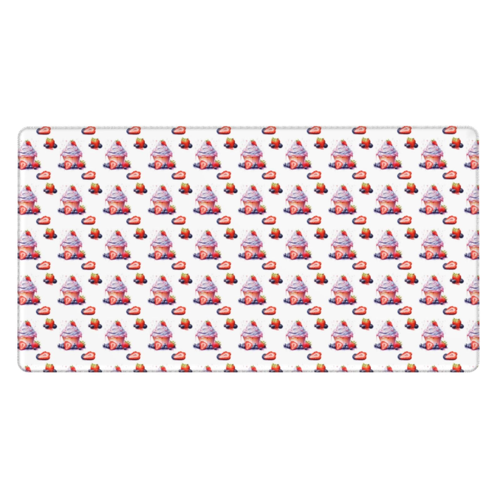 Tebeau Strawberry Blueberry Cream Cake Print Large Mouse Pad for ...