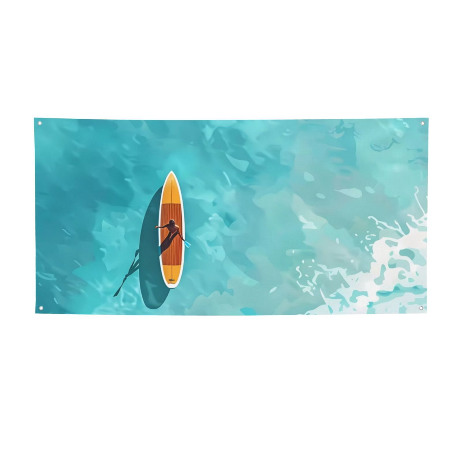 Tebeau Tranquil Ocean Canoe Journey Print Banner Backdrop Banner for ...