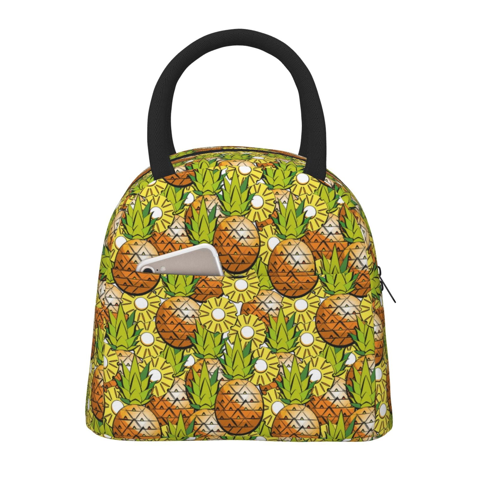 Tebeau Tropical Summer Fruit Print Lunch Box Lunch Bag for Women Adults ...