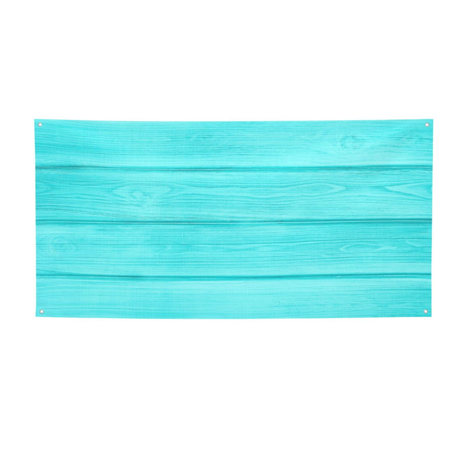 Tebeau Turquoise Wooden Print Banner Backdrop Banner for Outdoor and ...