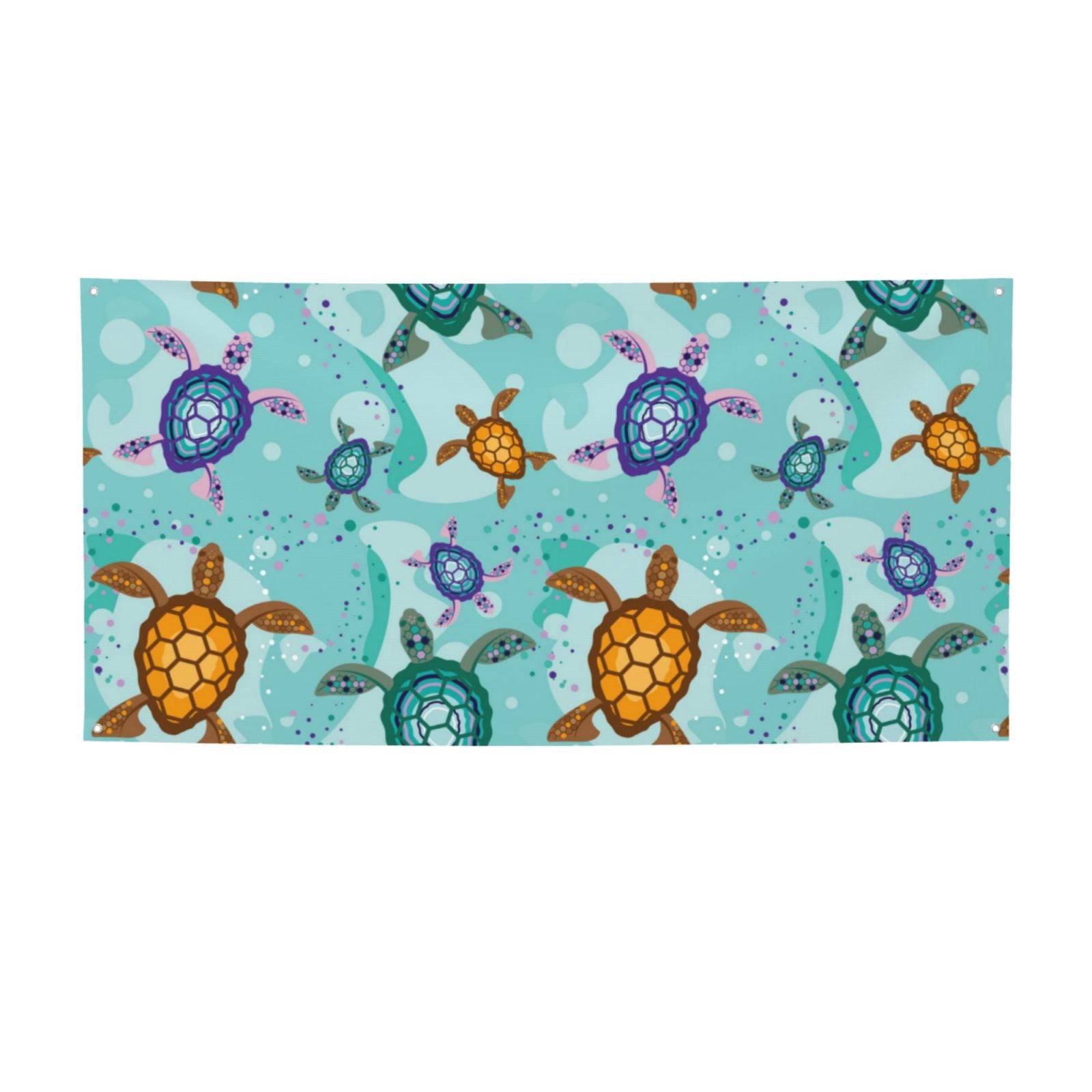 Tebeau Turtles And Sea Print Banner Backdrop Banner for Outdoor and ...