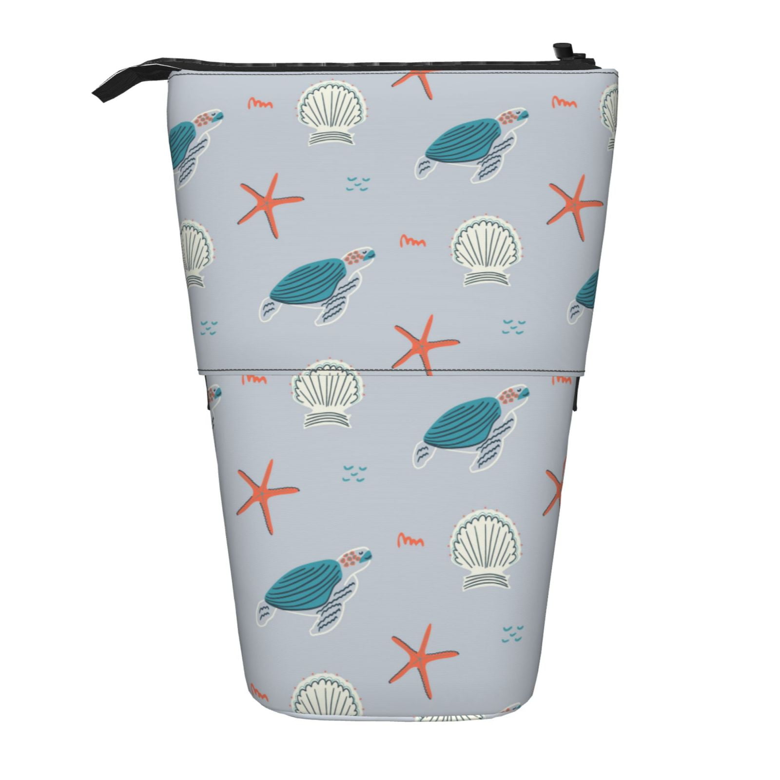 Tebeau Turtles And Shells Print Telescopic Pencil Bag Pen Holder Pop Up ...