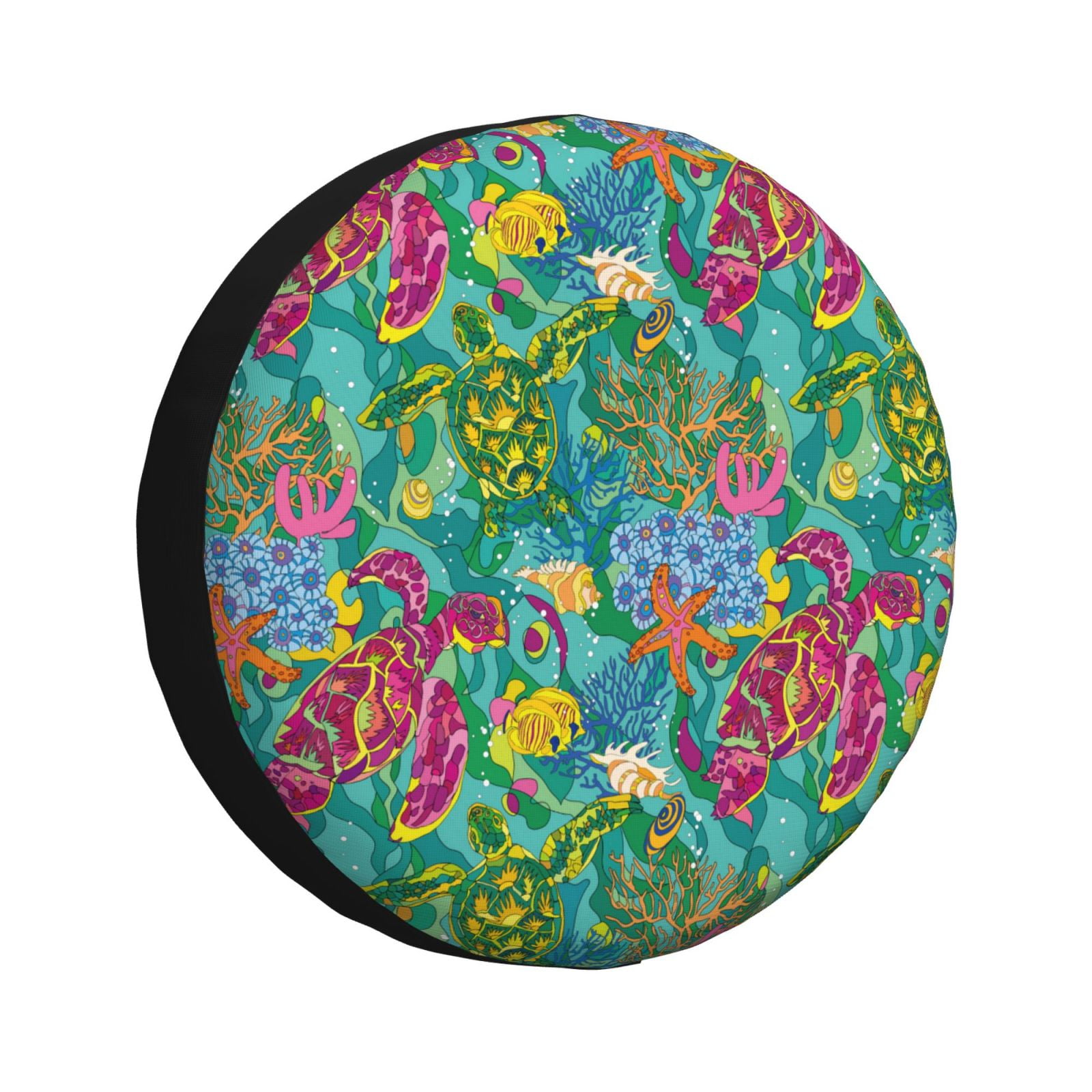 Tebeau Turtles Print Spare Tire Cover Wheel Tire Cover for Travel ...