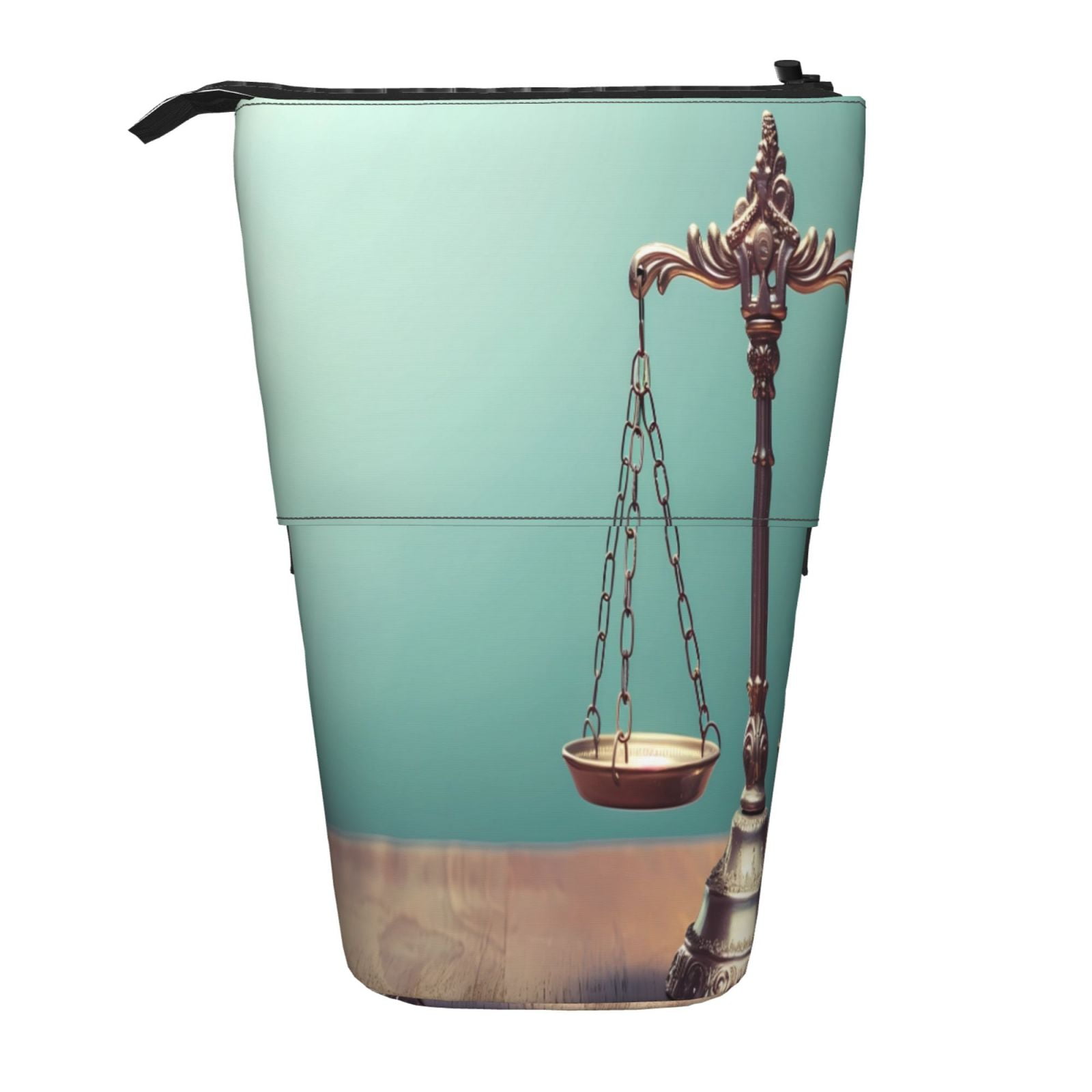 Tebeau Vintage Brass Balance Scale Print Telescopic Pencil Bag Pen ...