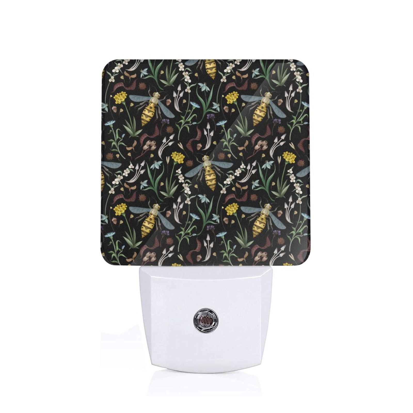 Tebeau Wasp and Florals Print Night Light, Plug in Night Light with ...