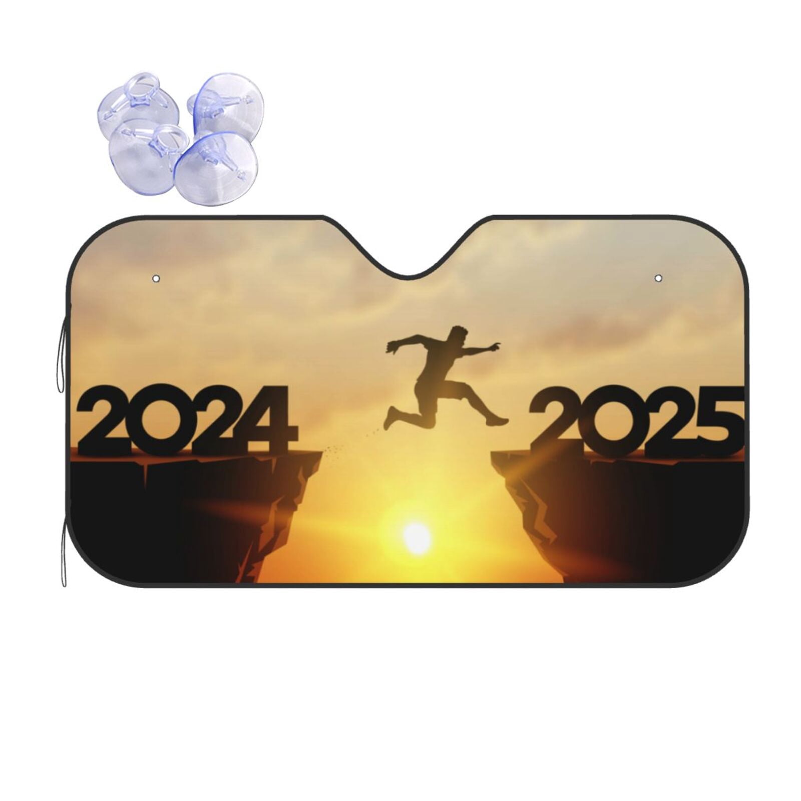 Tebeau Welcome Merry Christmas In 2025 Print Foldable Car Windshield ...