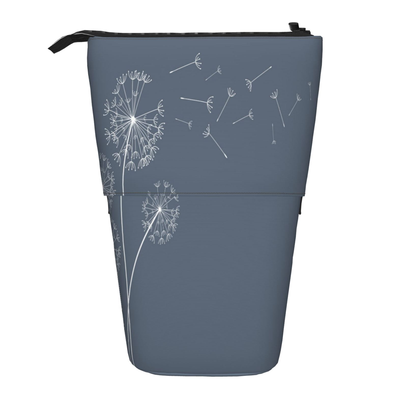 Tebeau White Dandelion Print Telescopic Pencil Bag Pen Holder Pop Up ...
