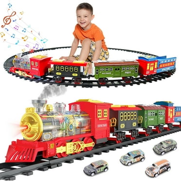 Upgraded Alloy Electric Model Train Set for Adults, Vintage Steam ...