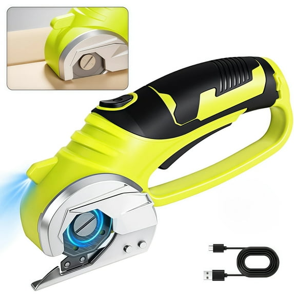Teblint Cordless Electric Scissors, 4V Rechargeable Cardboard Box ...