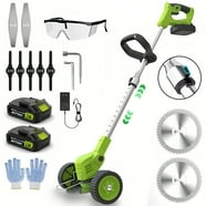 "Earthwise 10"" Cordless Electric 20-Volt Grass and Weed Trimmer, Yard ...