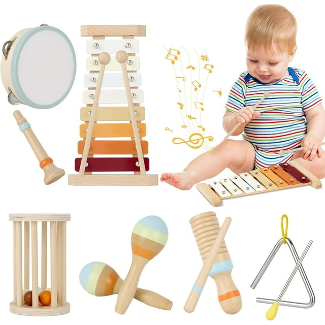 Teblint Toddler Musical Instruments Toys, Music Toys for Kids Preschool ...