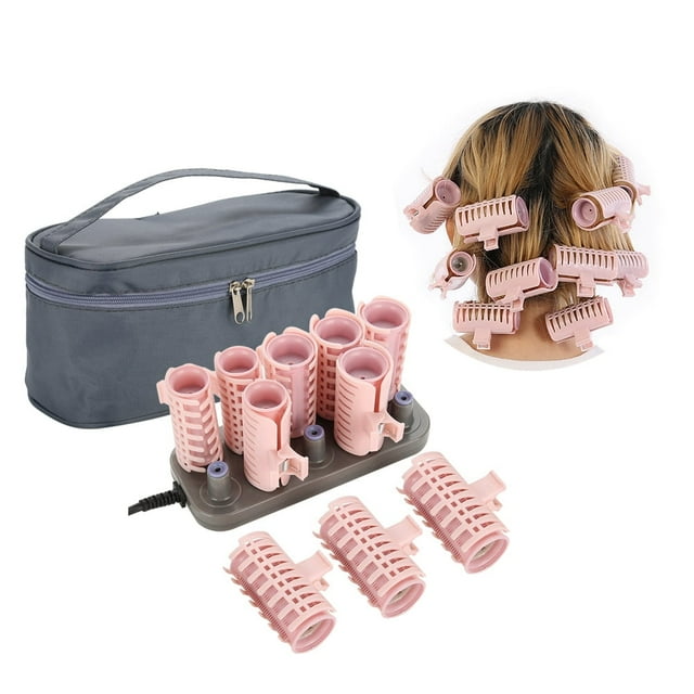 Tebru 10Pcs Professional Electric Heated Roller Curling Roll Hair Tube ...