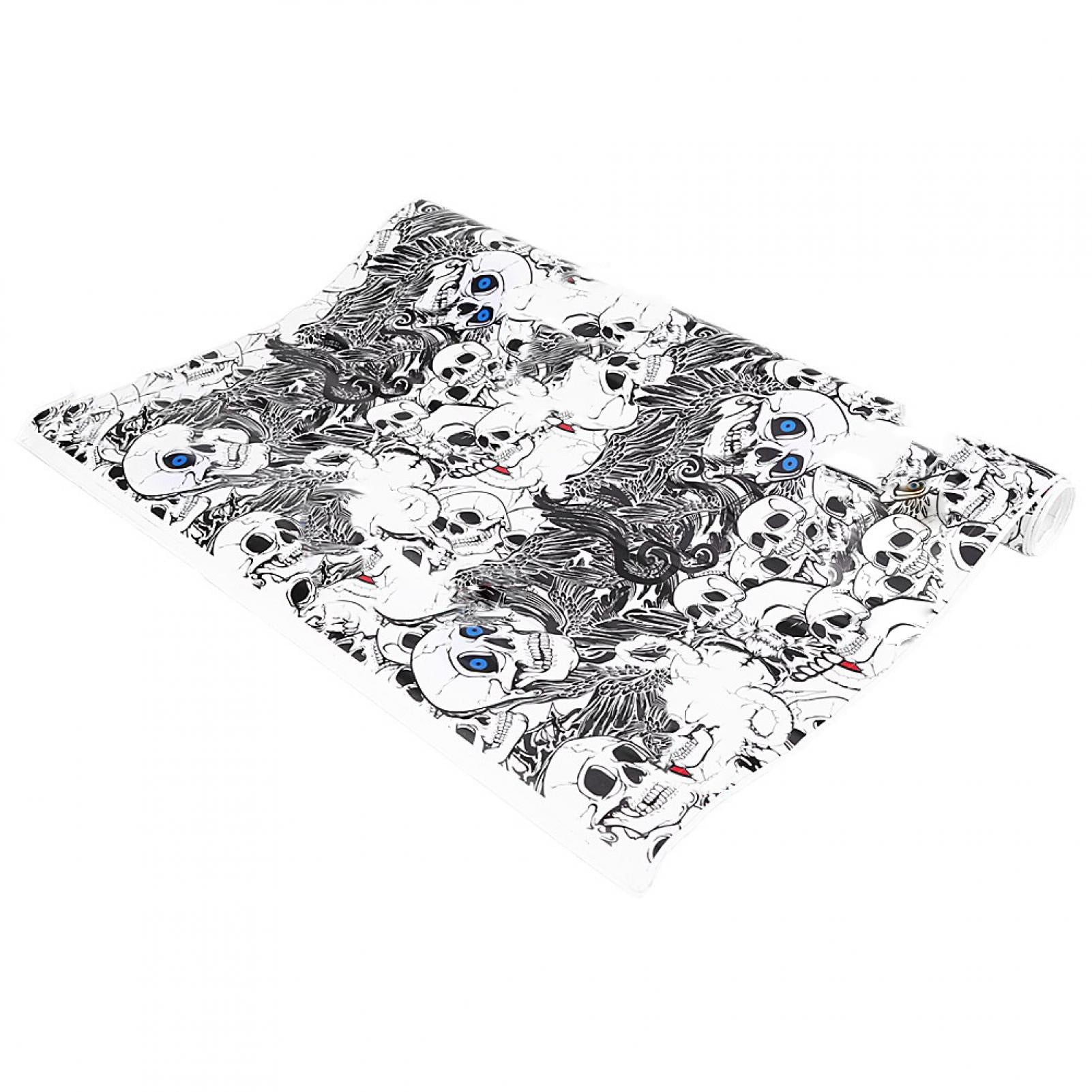 Tebru 50 * 150cm Auto Car Cartoon Skull Graffiti Bomb Sticker Wrap ...