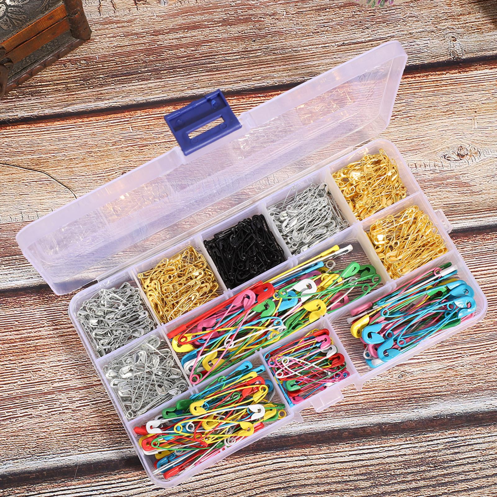 Tebru 500Pcs Assorted Safety Pins Colorful Safety Pins Small Safety ...