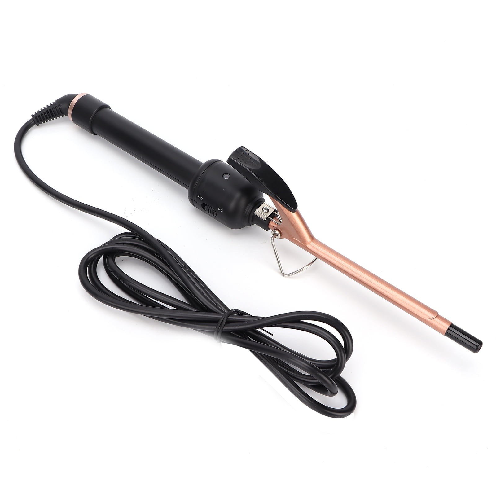 Tebru Ceramic Barrel Curler, Thin Curling Iron Wand Small Curling Wand ...