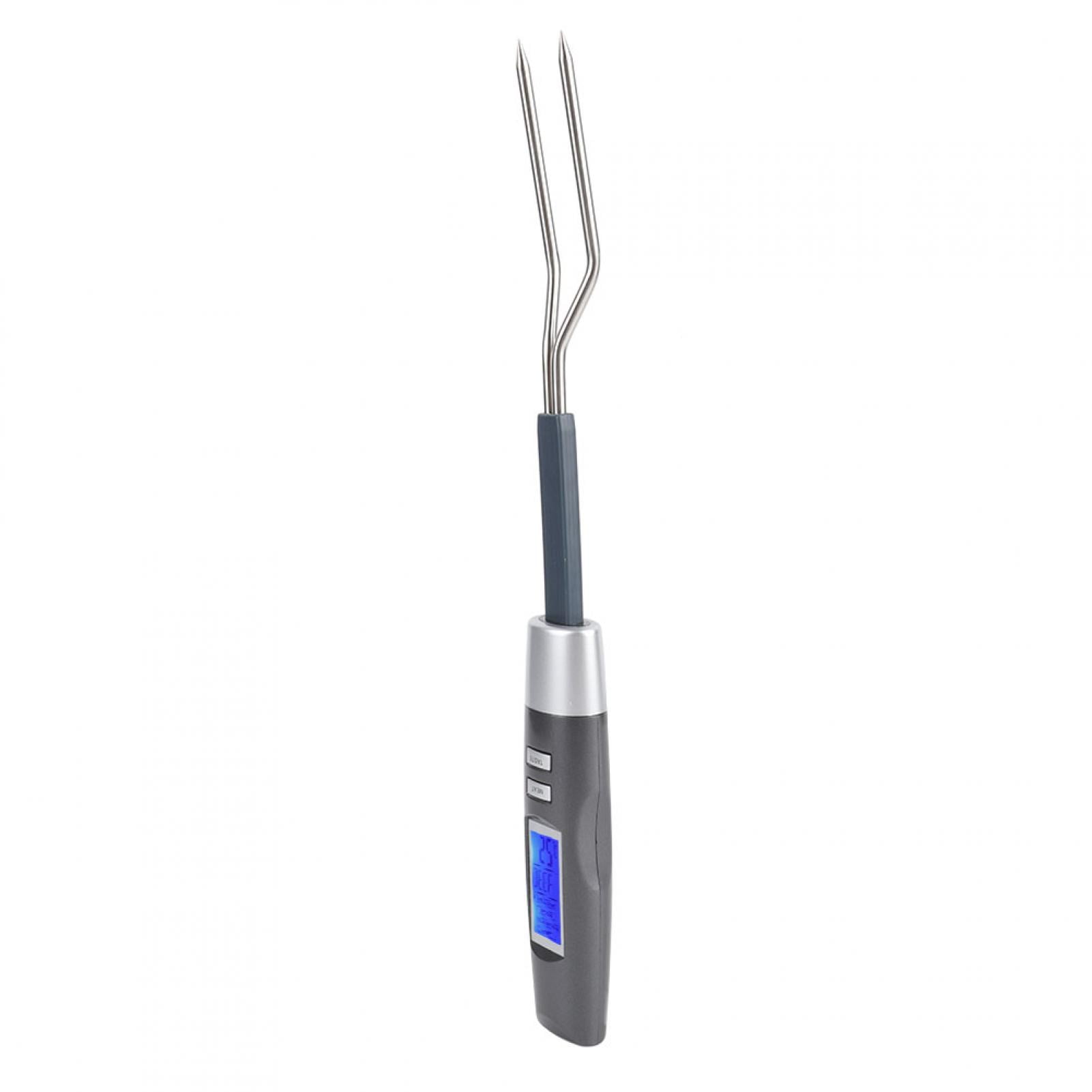 Tebru Digital Cooking Fork,Digital BBQ Meat Thermometer Fork Grill Fork ...