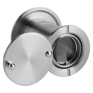 Door Viewer, 130-Degree, Solid Brass, Big Eye, 1 in. Bore, Glass Lens ...