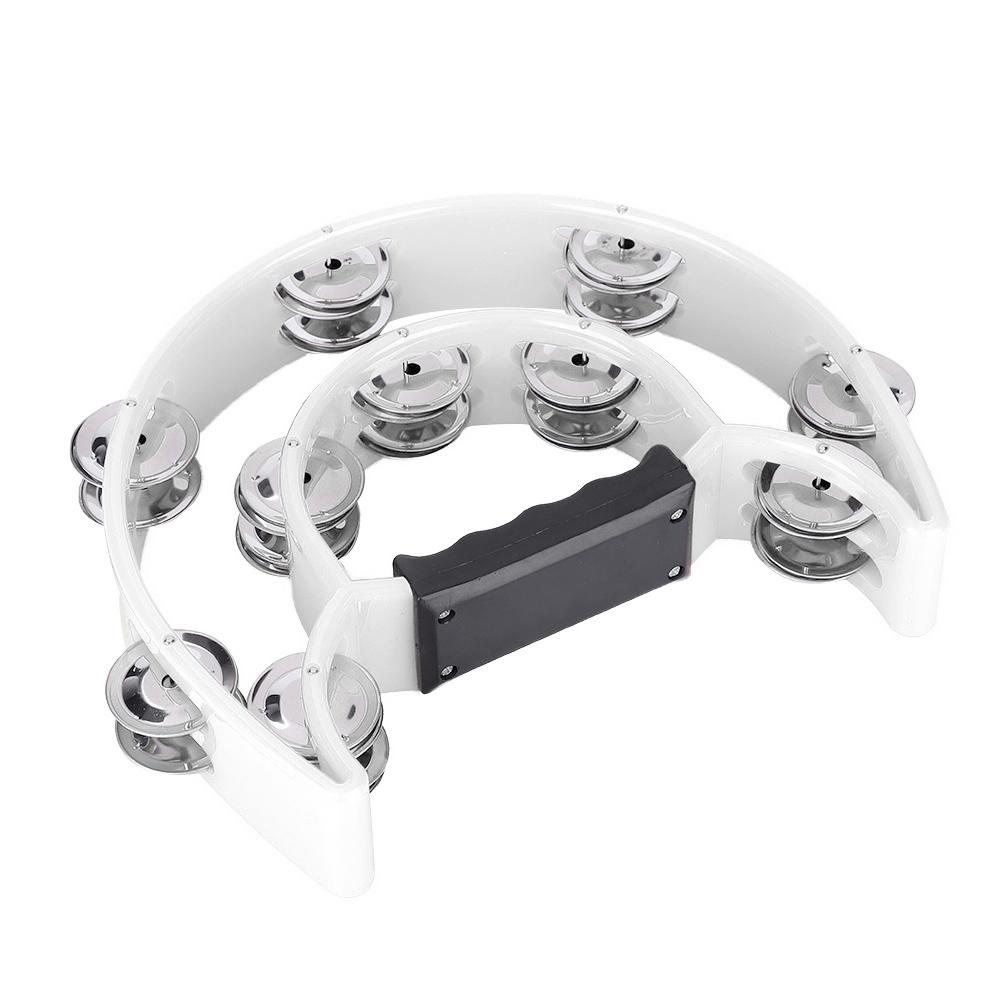 Tebru Double Row Jingles Handbell Tambourine Percussion Musical ...