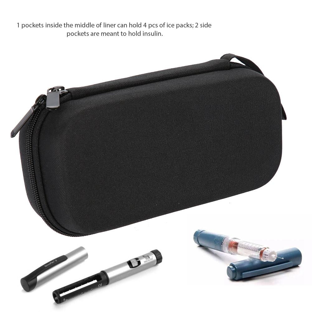 Tebru EVA Insulin Pen Case Cooling Protector Bag Pouch Cooler Travel Diabetic Pocket - Walmart.com