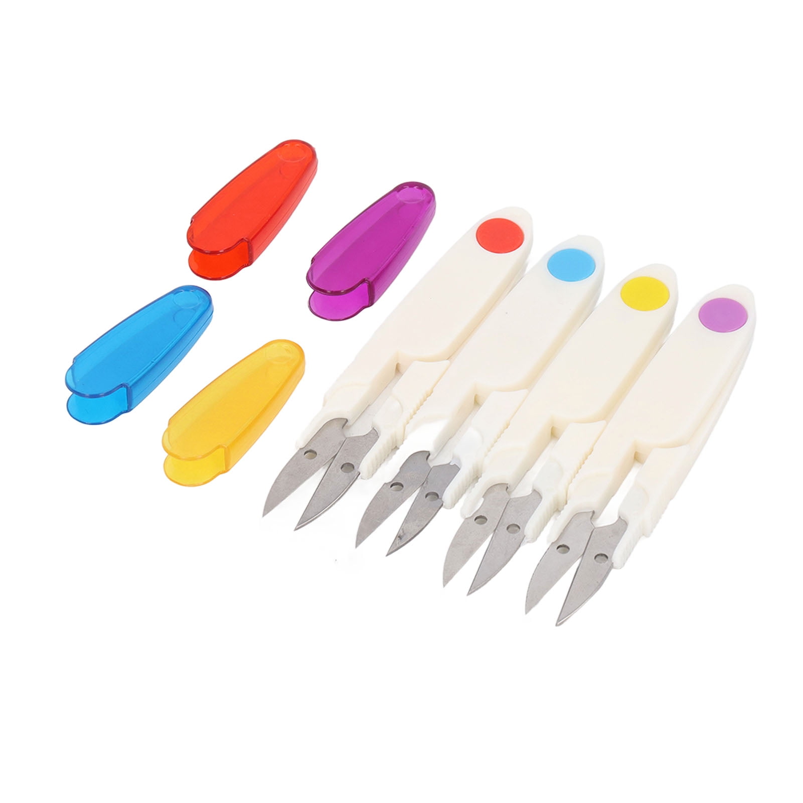 Tebru Embroidery Scissors,4 Pcs Thread Snips Small Compact U Shaped ...