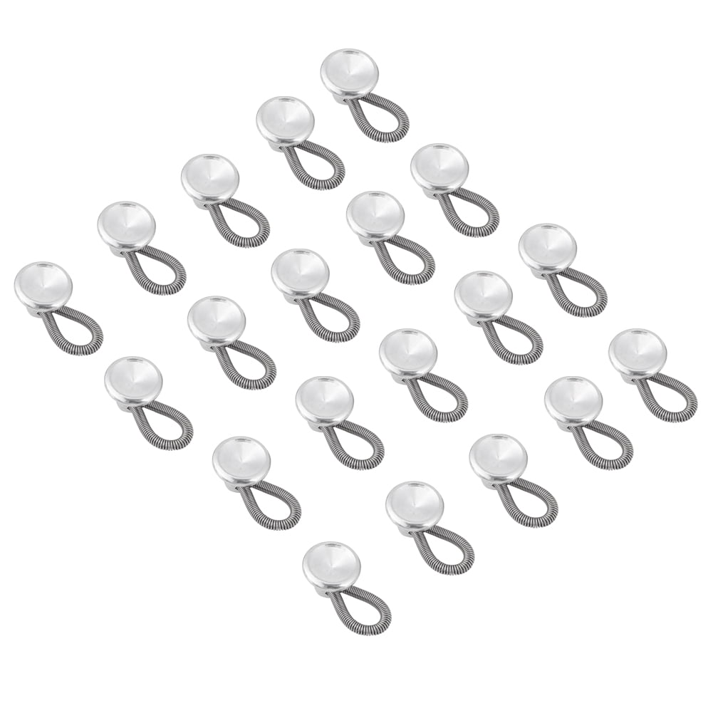 Tebru Expanding Button, Collar Extender, 20pcs Flexible Spring Waist ...