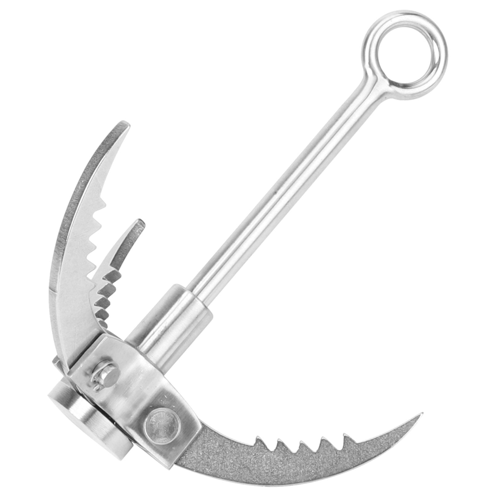 Tebru Grappling Hook, Stainless Steel Durable 3 Claws Grappling Hook ...