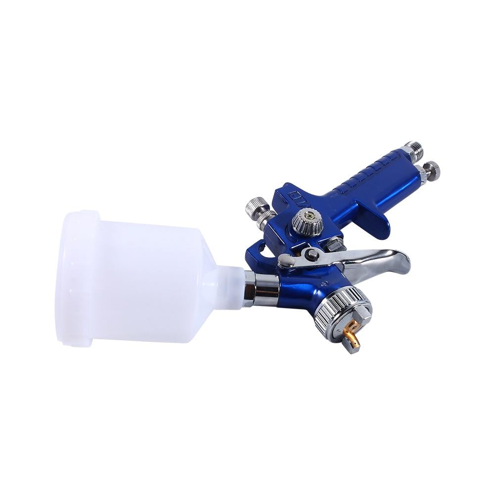 Tebru H-2000 HVLP Mini Paint Spray Gun, 0.8mm Nozzle, Gravity Feed ...