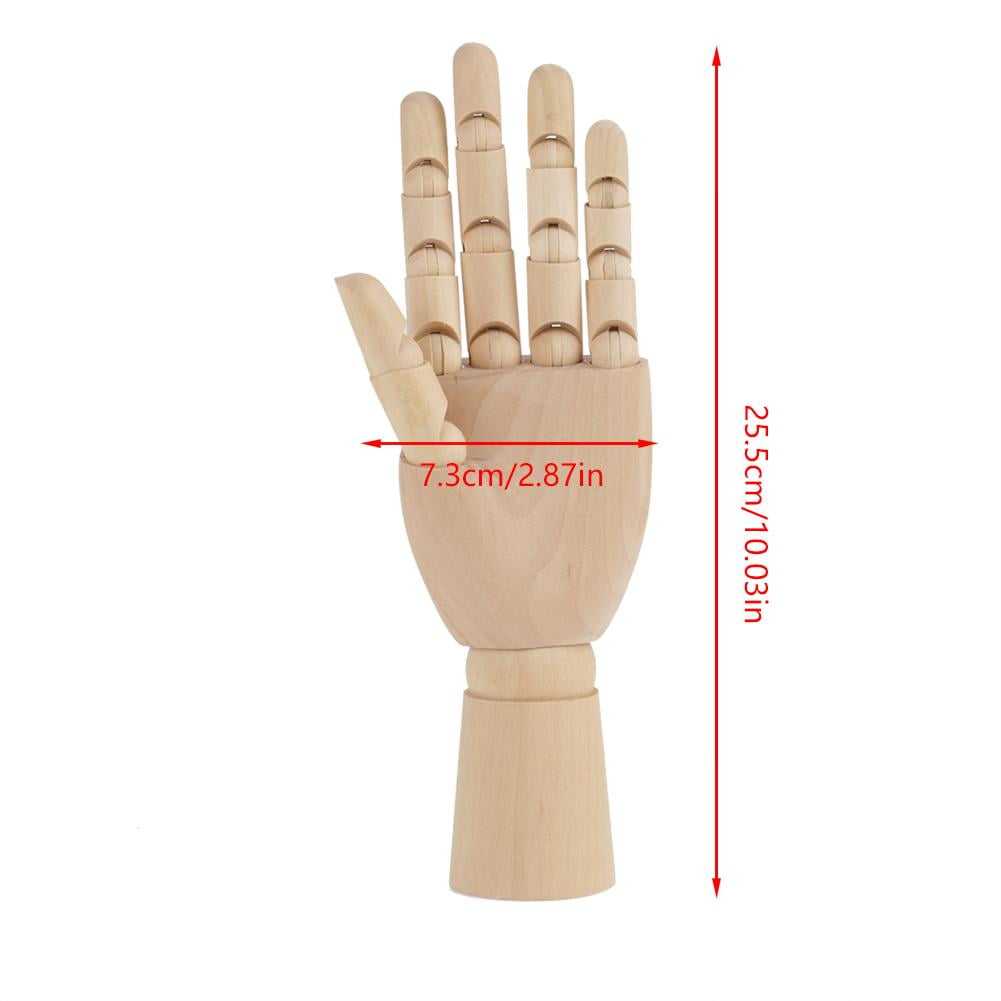 Tebru Hand Model, Women Hand Body Artist Model Jointed Articulated Wood ...
