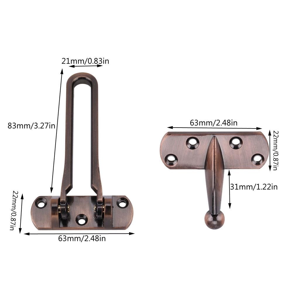 Tebru Heavy Duty Zinc Alloy Safety Guard Security Door Lock Latch for ...