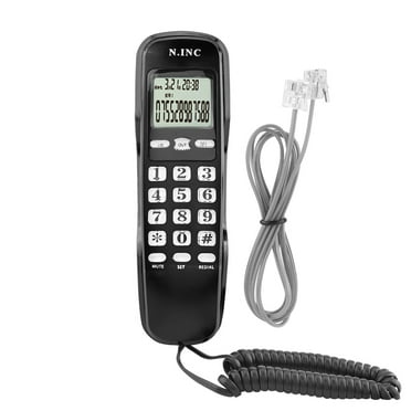 AT&T TML 210M Corded Trimline Phone With Lighted Keypad (Black ...