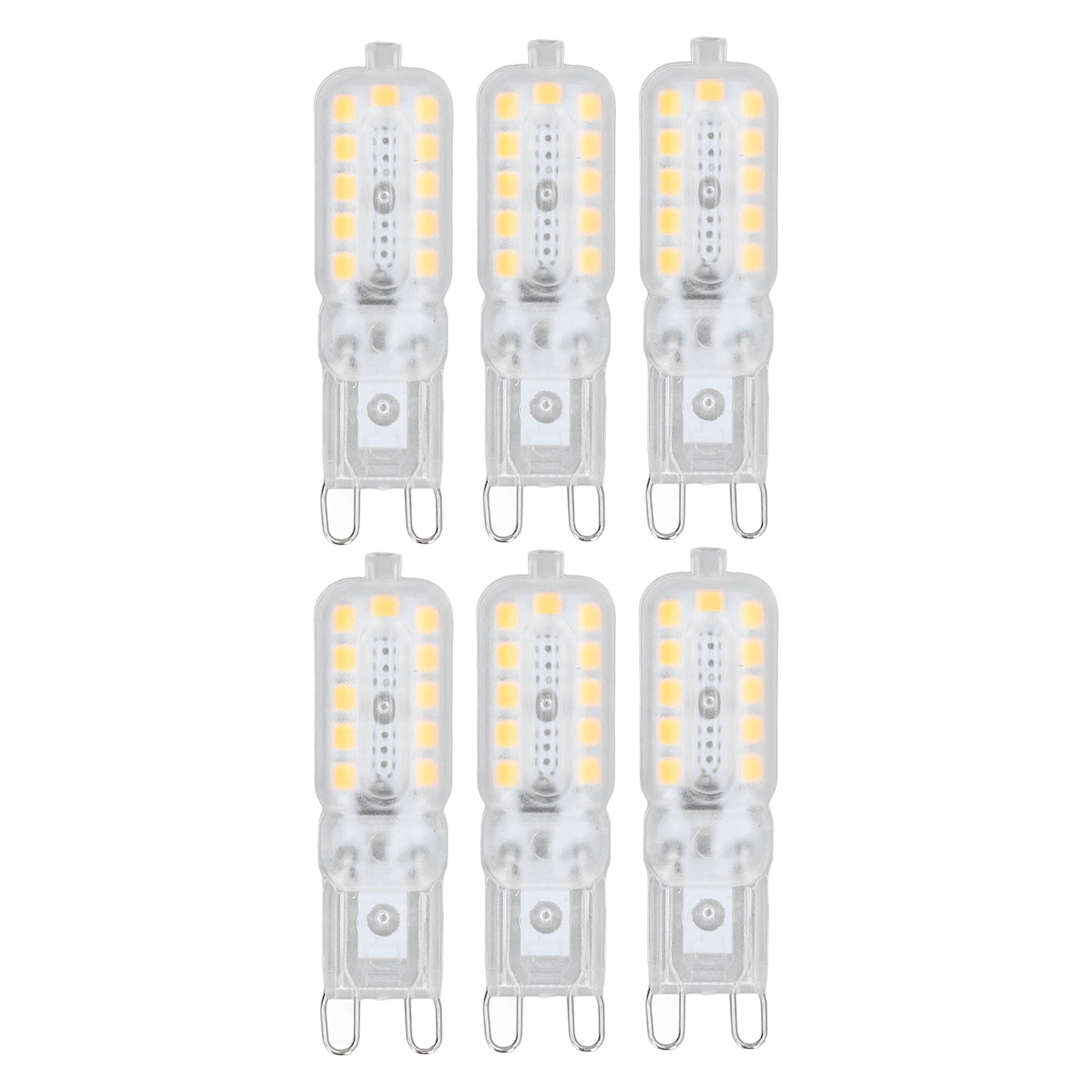 G9 LED Bulb, 5W Dimmable PC Bulb for Ceiling and Table Light, White ...