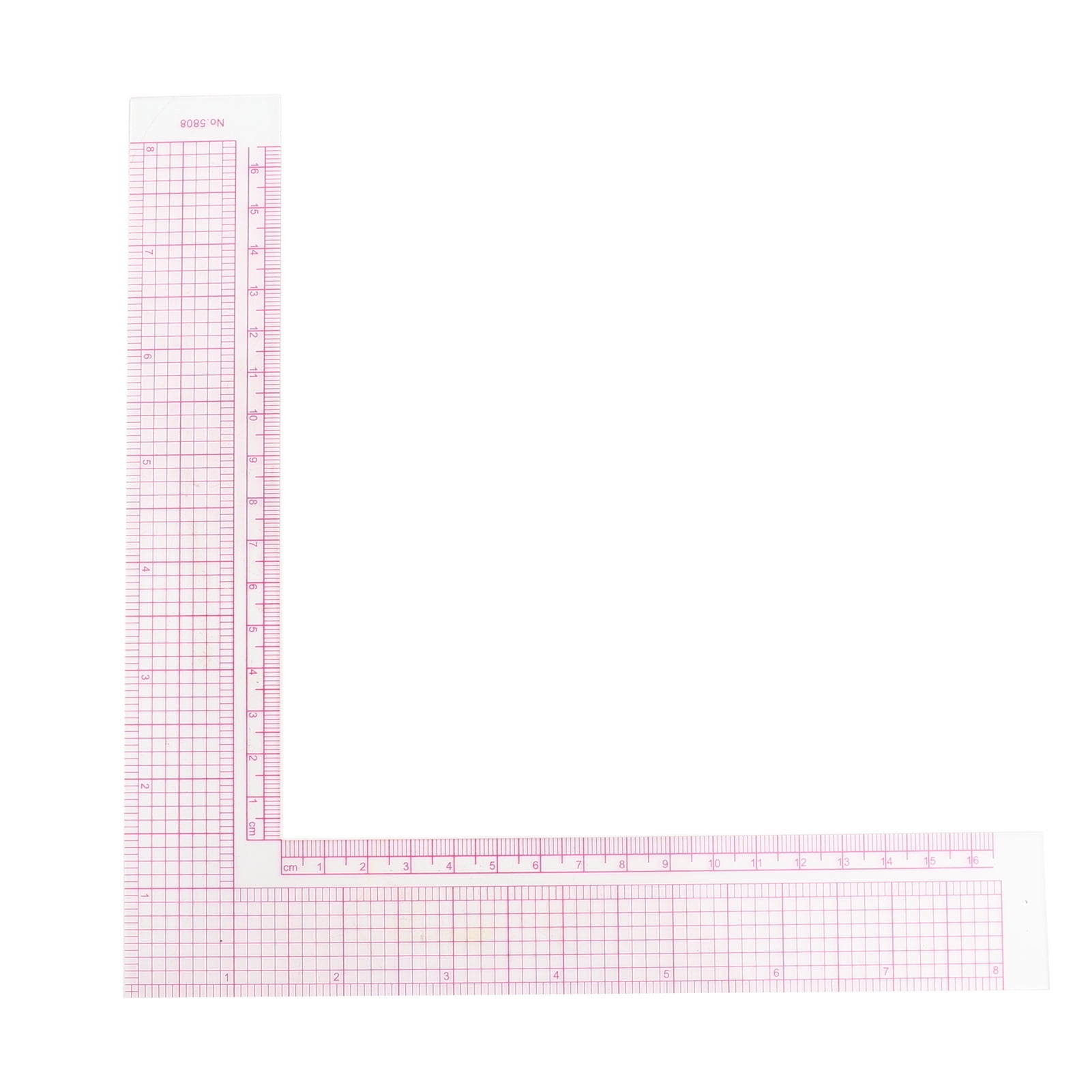 Tebru Plastic L-Square Shape Ruler, French Curve Sewing Measure, 8.5 ...