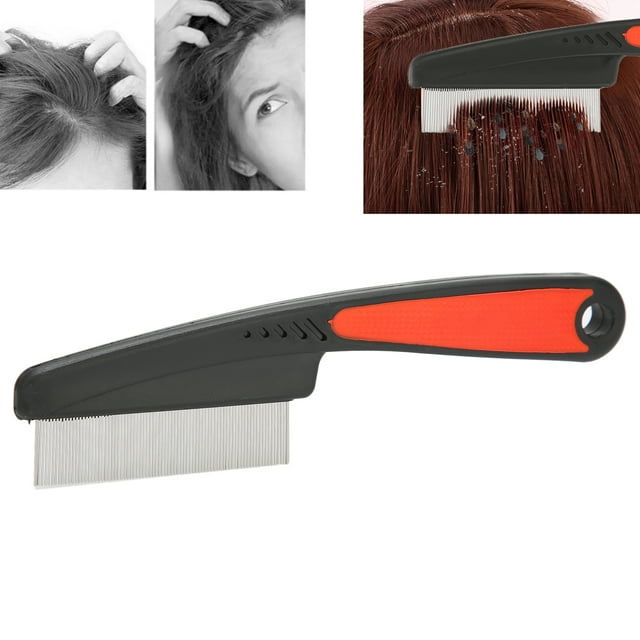 Tebru Professional Stainless Steel Lice Comb, Fine Tooth, Head Lice Nit ...