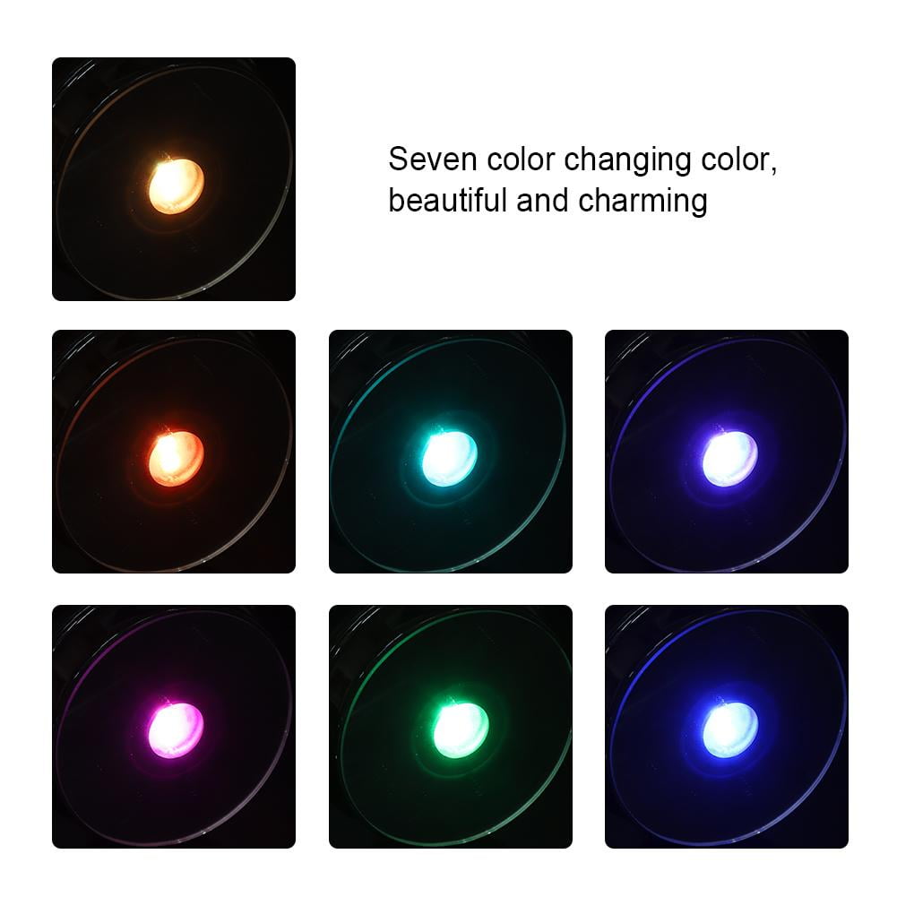 Tebru Seven Color LED Light Base Stand for Glass Bottle Crystal Art ...