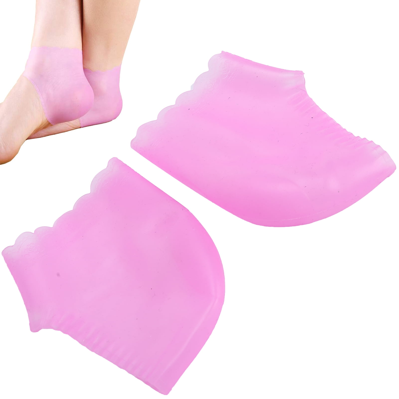 Tebru Silicone Heel Sock Silicone Heel Protector Silicone Heel Socks ...