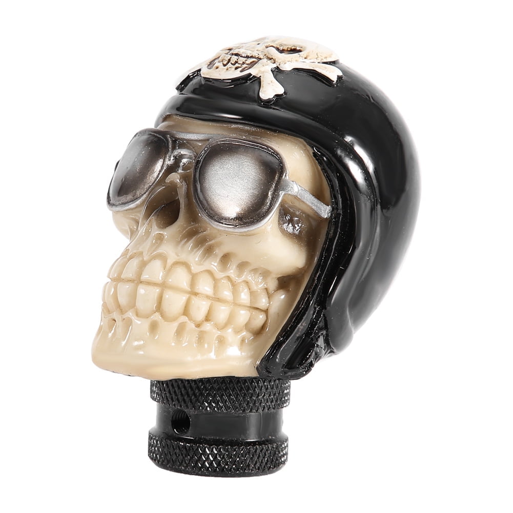 Tebru Skeleton Skull Head Car Manual Gear Shift Knob Stick Lever ...