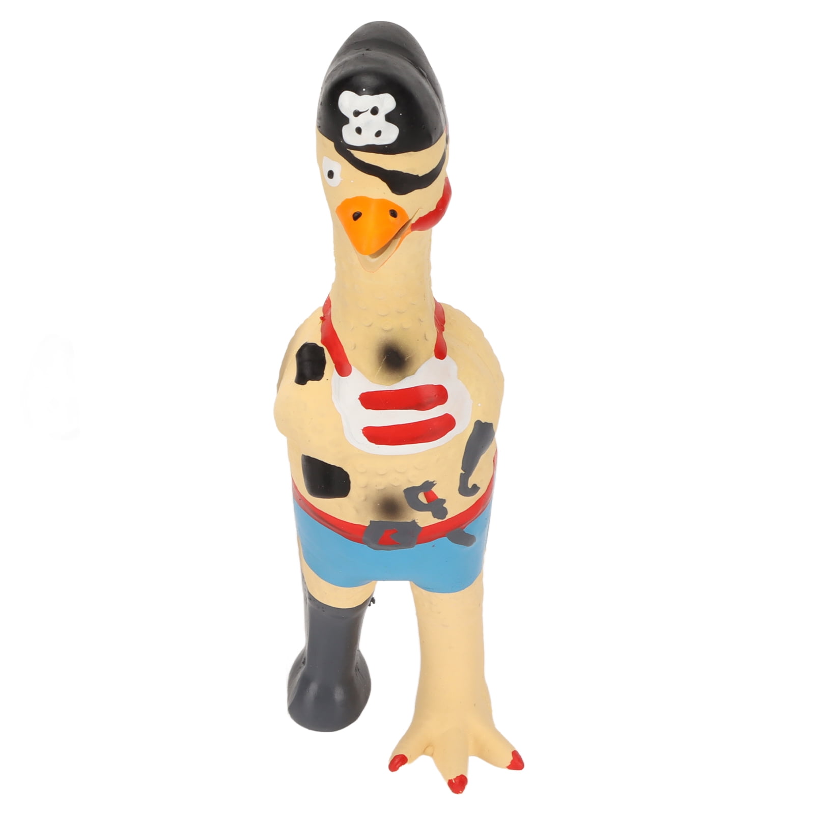 Tebru Squeaky Chicken Dog Toy with Built-in Screaming Sound for Bite ...