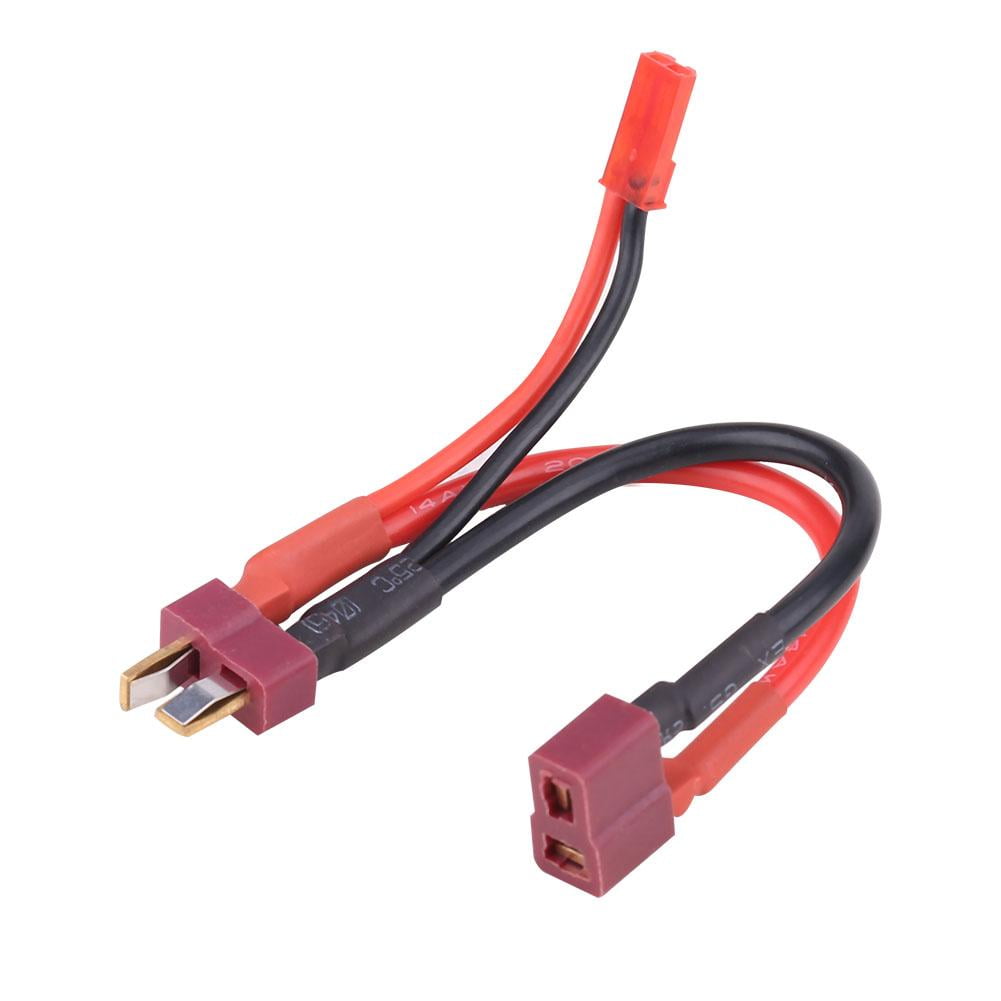 Tebru T Male to T Female Cable, T Plug with JST Plug Power Cable 18AWG ...