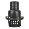Tebru Water Pump Foot Valve Black PVC Low Pressure Flat Check Valve for ...