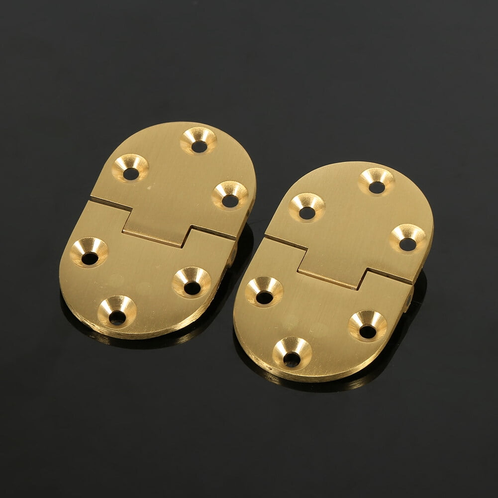 Tebru brass Hinge,2Pcs Brass Butler Tray Hinge Round 2-1/2 x1-1/2 With ...