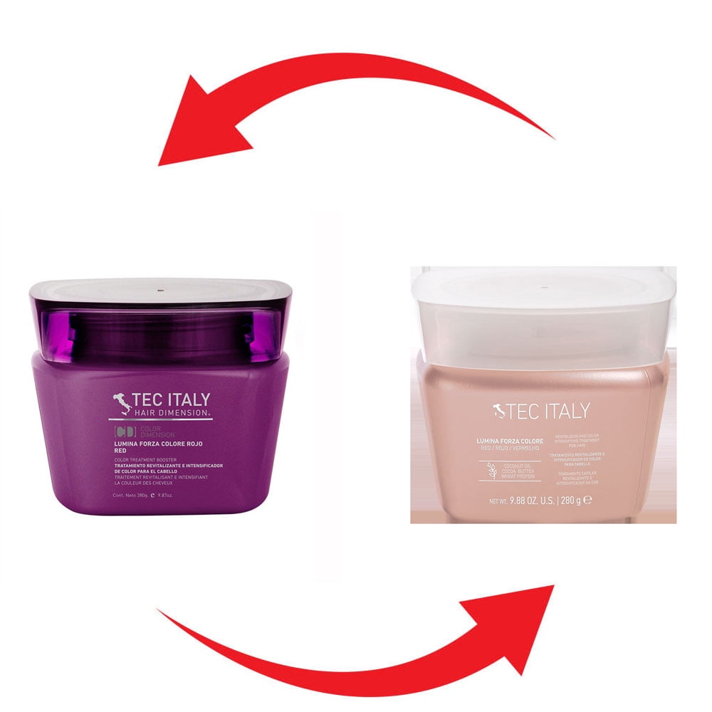 Tec Italy Lumina Forza Colore Rojo Red Color Conditioner 9.8 oz ...