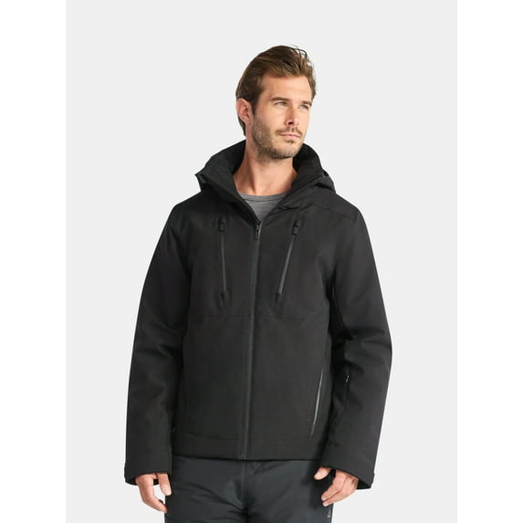 Tec-One Men’s and Big Men’s Hooded Ski Snowboard Jacket, Heavyweight ...