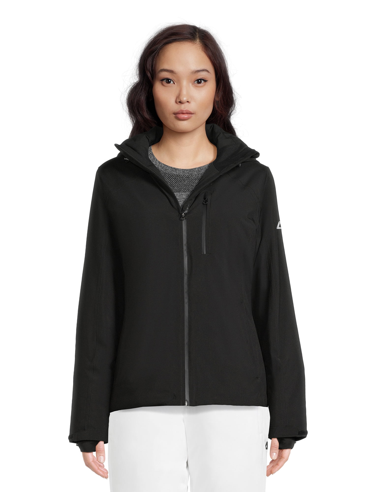 Tec-One Women's Pongee Ski Jacket with Hood, Sizes S-3X - Walmart.com