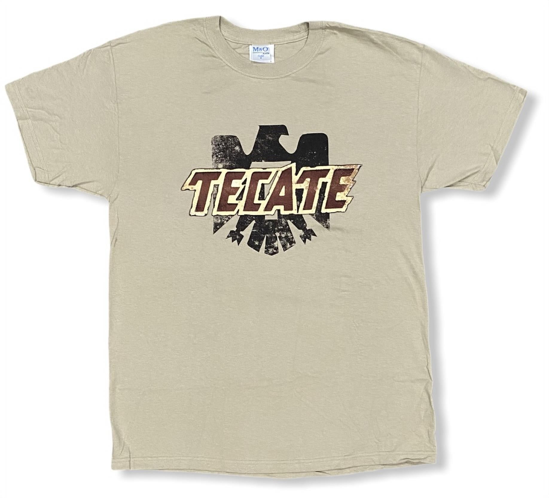 Tecate Cerveza Beer Men's Official Licensed Logo Tee T-Shirt (Medium ...