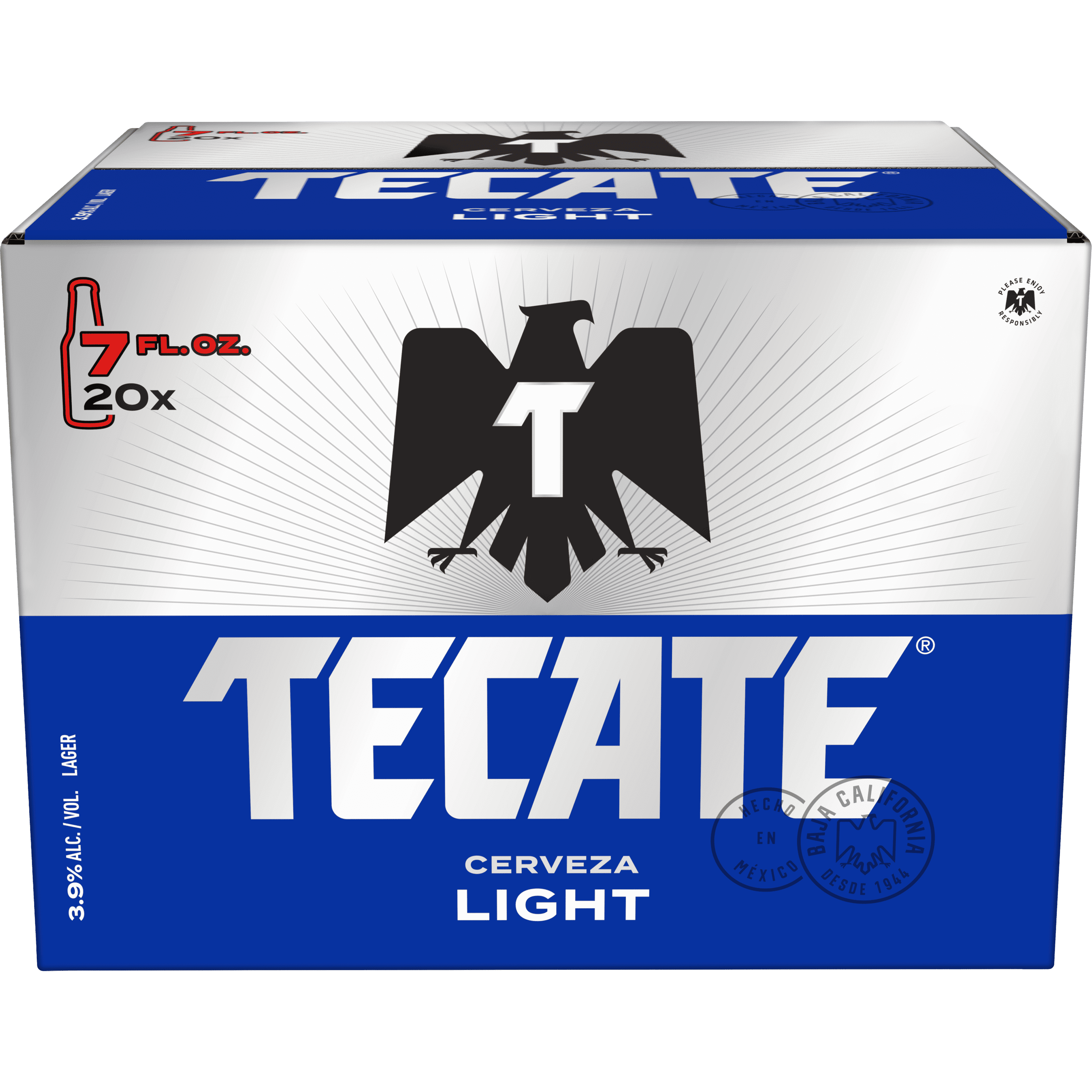 Tecate Cerveza Light Lager Beer, 20 Count, 7 Fl Oz Bottles - Walmart.com